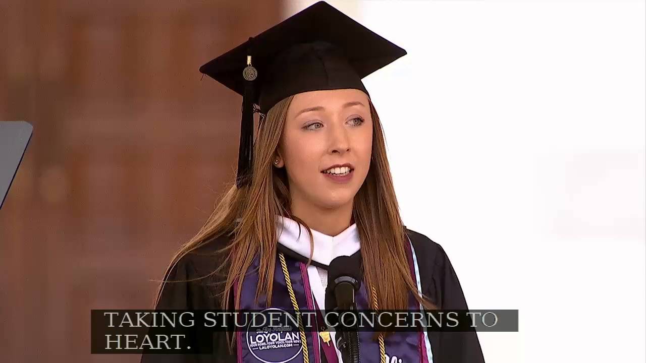LMU 2016 Valedictorian Address by Allison Marsden Swenson - Loyola ...